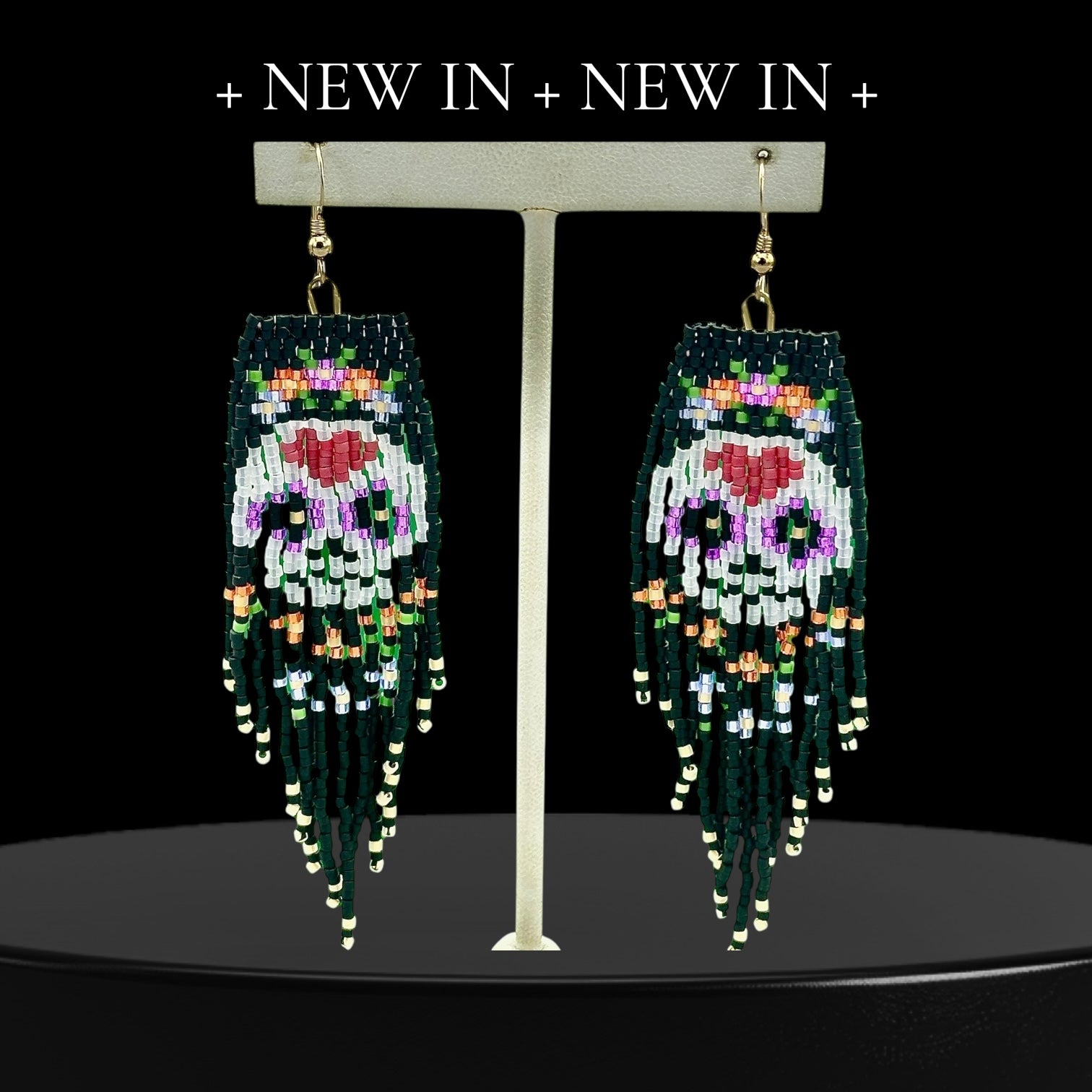 Glass Beaded Sugar Skull Fringe earrings – LDE Affinity Jewelry
